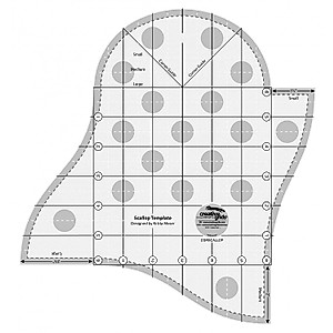 Creative Grids Scallop Quilting Template - CGRSCALLOP