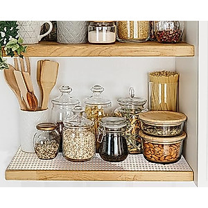 Shelf Drawer Liners for Kitchen Cabinets Non Adhesive 14 Inch Wide X 20 Ft Non Slip Waterproof Pantry Shelf Liner Cupboard Fridge Liners Mat Bathroom Drawer Protector Liner