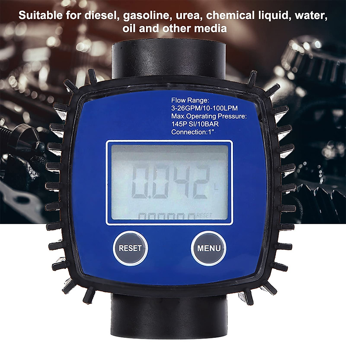 Digital Flow Meter, Deosdum High Accuracy Water Flow Meter 1in Internal Thread Water Flowmeter