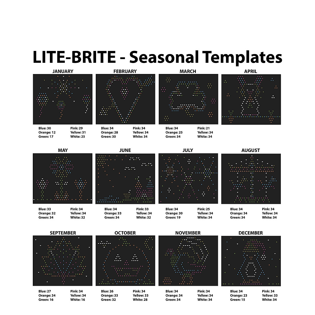 Lite Brite Ultimate Value Retro Toy, 12 Seasonal Templates, Peg Pouch, Amazon Exclusive, Light up Creative Activity Toy, Educational Stem, Gift for Girls and Boys, Ages 4+