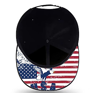 ADJUEMB Classic Snapback Hats Grim Reaper Embroidery Adjustable Flat Bill Hat Unisex Baseball Caps Black