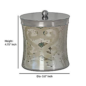 nu steel 7-Piece Mercury Glass Bathroom Accessory Set, Patchwork, Mercury/Shiny