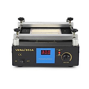 853A 600W IR Preheating Rework Station PCB Infrared Preheater BGA Rework Hot Plate Preheating Oven Welder 50℃-350 ℃ 110V