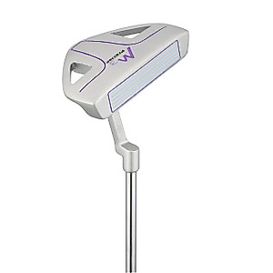 Precise M3 Ladies Womens Complete Golf Clubs Set Includes Driver, Fairway, Hybrid, 7-PW Irons, Putter, Stand Bag, 3 H/C's Purple - Regular, Petite or Tall Size! (Petite Size -1", Right Handed)