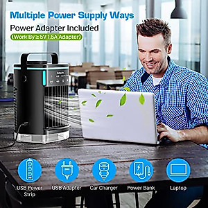 Portable Air Conditioners, Mini Air Conditioner Portable for Room, Small Portable Evaporative Air Cooler Misting Fan