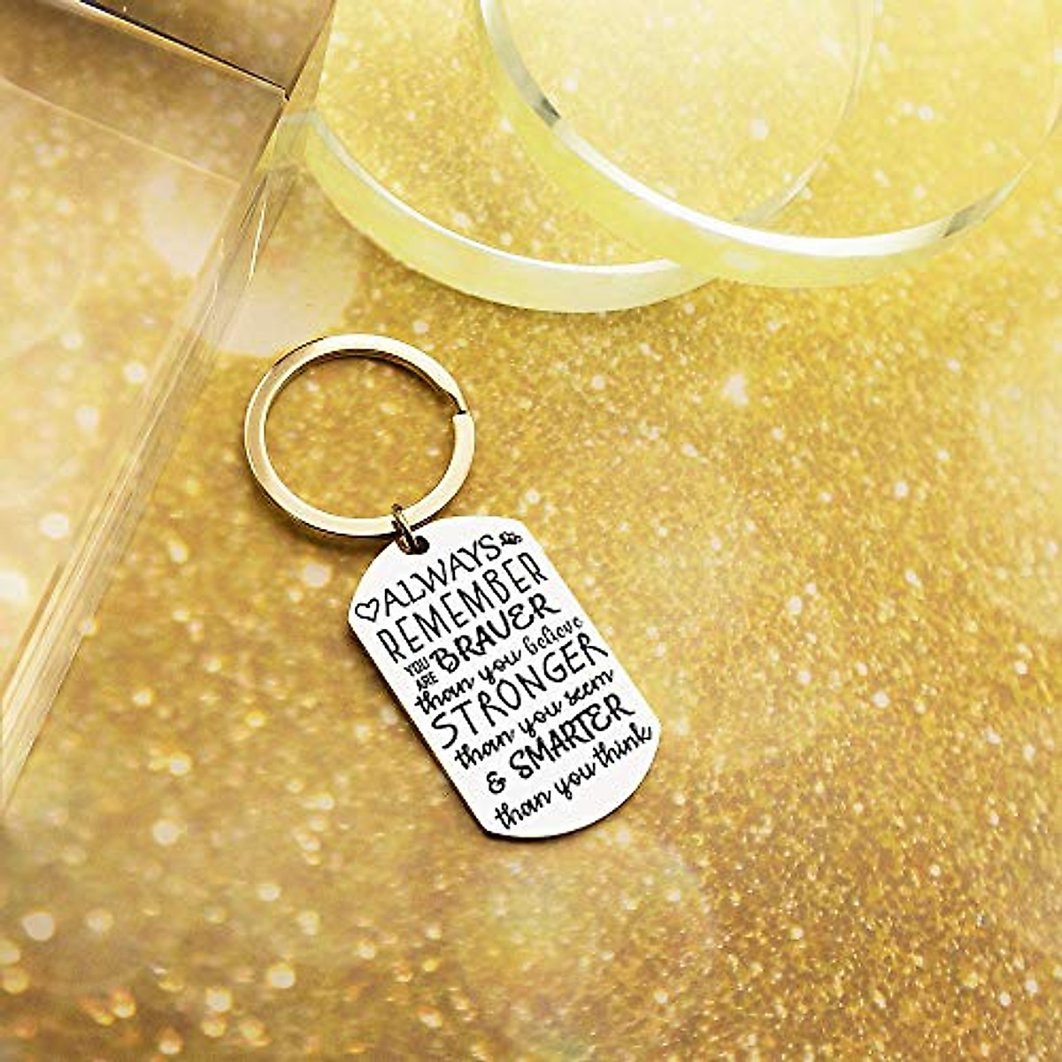 Mens Stocking Stuffers for Men Under 10 Dollars Inspirational Keychain Teenage Boys Gifts Ideas Key Chains For Teenagers Boy Keychains For Teen Girls Stocking Stuffers Graduation