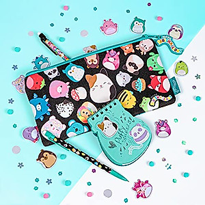 Fashion Angels Squishmallows Stationery Set - Includes Squishmallows Spiral Notebook, 2 Mechanical Pencils with Lead, Squishmallows Stickers and a Pencil Pouch - Join The Squish Squad - Ages 8 and Up