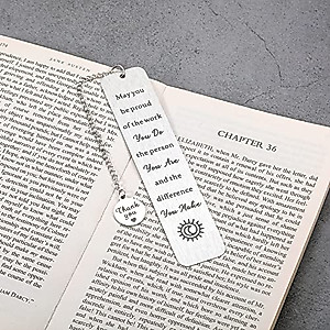 Stocking Stuffers for Men Coworker Thank You Gifts for Women Men Appreciation Gifts for Coworkers Principal Inspirational Bookmark Coworker Leaving Christmas Gifts for Colleague Friend Female