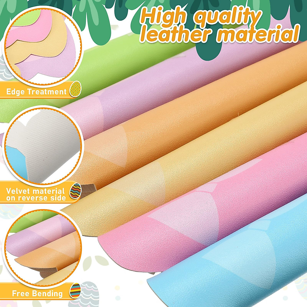 Remerry Leather Halloween Bat Placemats Set of 6 Happy Halloween Black Gothic Place Mats Waterproof Leather Washable Halloween Table Mat for Halloween Party Decorations Kitchen Dining Table