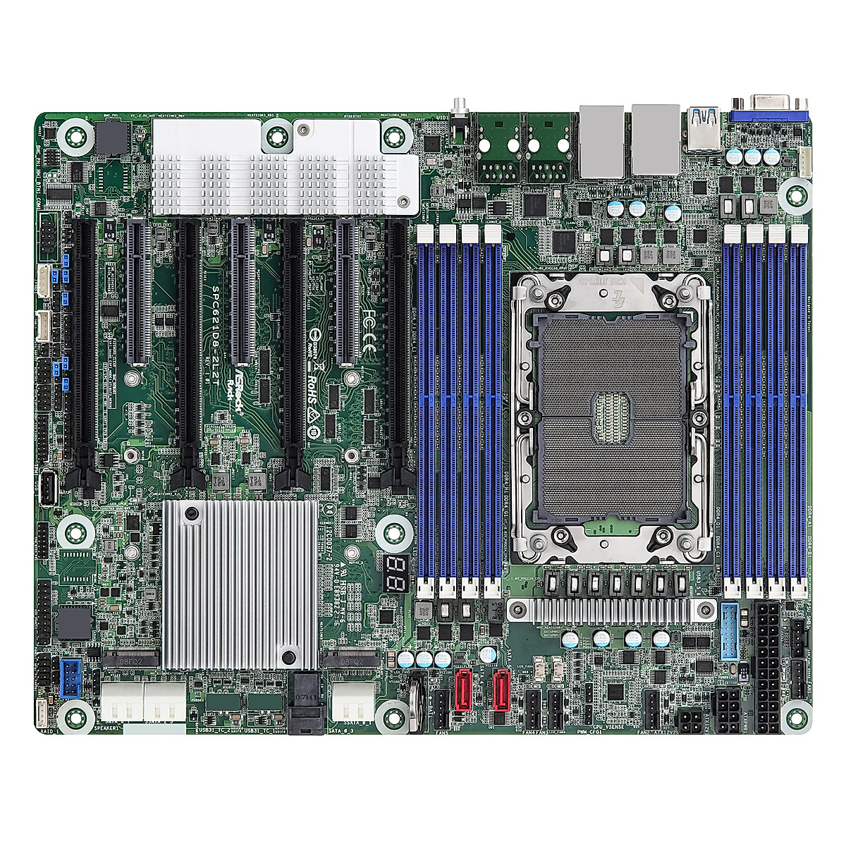 AsRock Rack SPC621D8 ATX Server Motherboard Single Socket P+ (LGA 4189) 3rd Gen Intel® Xeon® Scalable Processors C621A