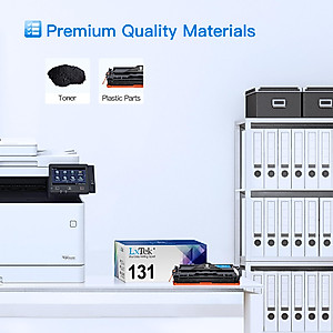 LxTek Remanufactured Toner Cartridges Replacement for Canon 131 to use with LBP7110Cw MF624Cw MF628Cw MF8280Cw Printer (Black, Cyan, Magenta, Yellow, 4 Pack)