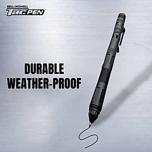 Bell+Howell Tac Pen Multitool - Aluminum – Outdoor and Indoor Tactical Gear – Glass Breaker +LED Flashlight +Screwdriver + Bottle Opener – As Seen On TV