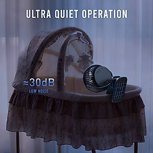 Battery Powered Clip on Fan with Aroma Function,AA Battery Operated Portable Fans for Camp,Small Dorm Fan with Powerful 4 Speeds,Quiet Desk Fan with 360°Rotation,Personal Dorm Fan for Home,Bed,Office