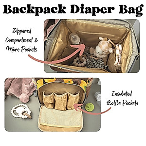 Sunflower Wood Cowboy Hat Boot Personalized Diaper Backpack with Name,Custom Travel DayPack for Nappy Mommy Nursing Baby Bag One Size