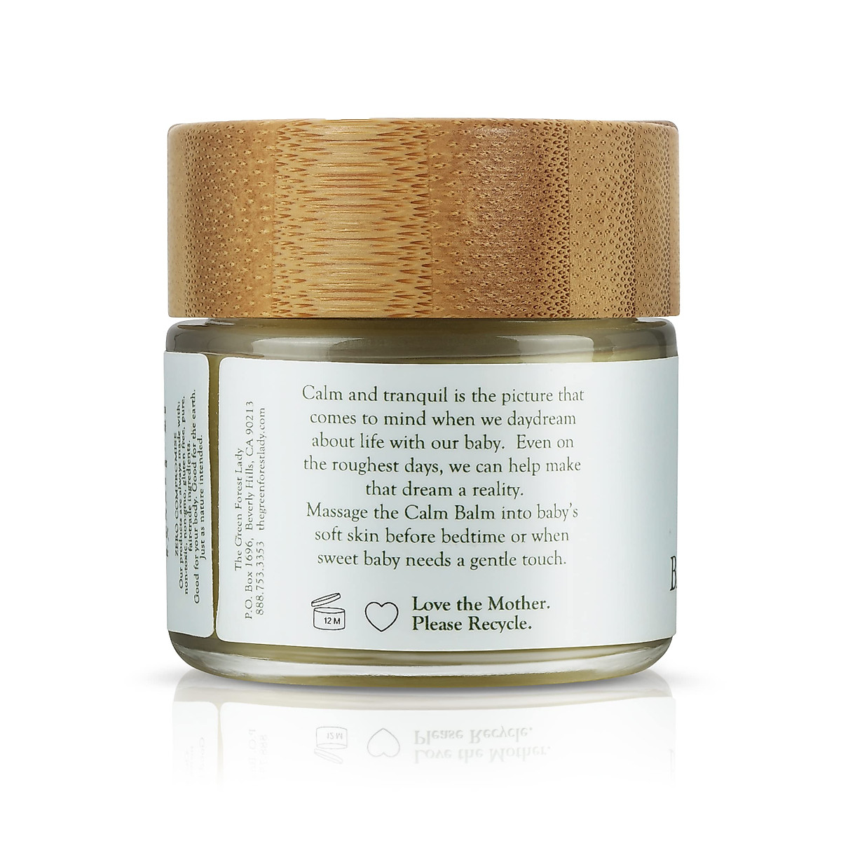 Green Forest Lady The Baby Calm Balm | Protects, Hydrates & Nourishes Sensitive Skin | Helps to Calm Newborns, Babies & Toddlers | Soothing Combination of Infused Herbs