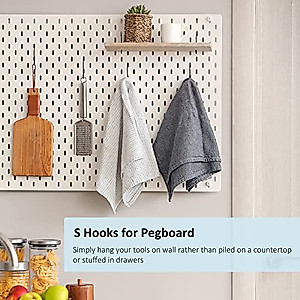 RELBRO 30 Pack 3.7 Inch Black S Shaped Heavy Duty Metal Closet Hooks for Hanging Pots Pans Cups Utensils Pants Clothes Plants Bags Towels