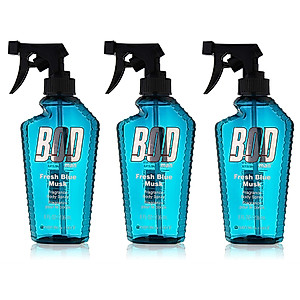 BOD Man Fresh Blue Musk Body Spray 8 Ounces (Pack of 3)