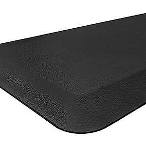 Pauwer Anti Fatigue Comfort Floor Mat for Kitchen Standing Desk 4/5" Thick Cushioned Kitchen Floor Mats Runner 20"x42" Long Non Slip Kitchen Rug Waterproof Comfort Standing Mats, Black