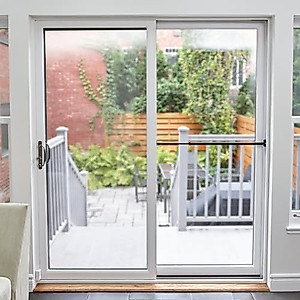 Ideal Security Sliding Door Security Bar for Patio Doors and Sliding Glass Doors, Black, Recyclable Cardboard Package, (25.75-47.5 Inches)