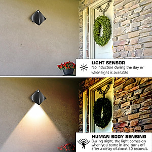 XCOFZOB Sensor Wall Sconces Set of 2, Magnetic LED Wall Lights with Motion Detection, Wireless Wall Lamp with Rechargeable Battery Operated USB Port, Night Light for Kids Closet Hallway Stairway Porch