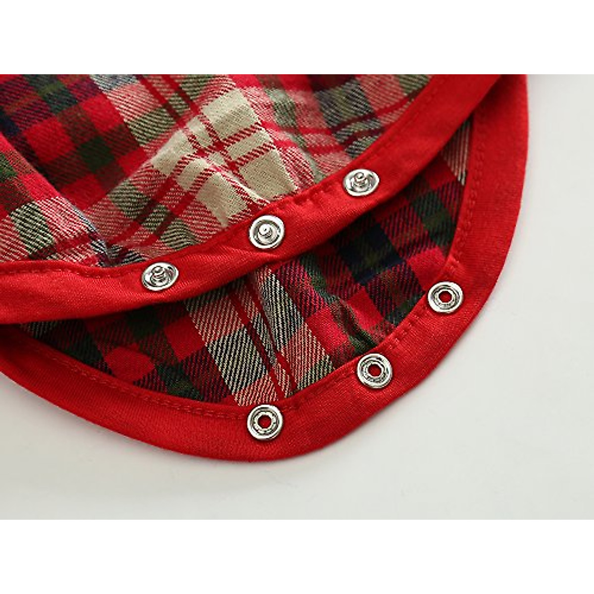 Kimocat Baby Boy Casual Suit 2pcs Cotton Long Sleeve Plaid Button-Down Shirt Pant Outfits Clothes Set (6/12M)