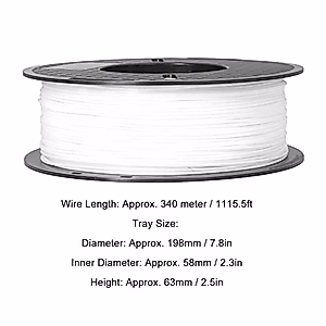 3D Printer Roll Filament, High Accuracy Consumables 1kg Spool 1.75mm PLA Print Filament for Industrial Devices(Transparent)