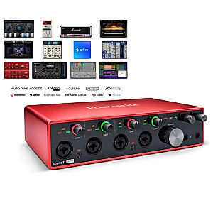 Focusrite Scarlett 18i8 3rd Gen USB Audio Interface for Recording, Producing and Engineering — High-Fidelity, Studio Quality Recording, with Transparent Playback