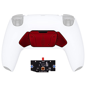 Turn RISE to RISE4 Kit – Redesigned Scarlet Red K1 K2 K3 K4 Back Buttons Housing & Remap PCB Board for PS5 Controller eXtremeRate RISE & RISE4 Remap kit - Controller & Other Accessories NOT Included