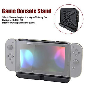 GEZICHTA Switch Dock, Portable Mini Switch Docking Station with Cooling Fan Fast Heat Dissipation Desktop Game Console Stand for Switch