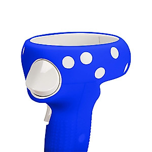 Full Grip Cover Compatible for Oculus Quest 2 Touch Controller with Adjustable Anti-Fall Backhand Starp and Wrist Hand by X-Super Home (Blue)