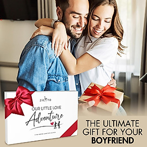 ZICOTO 40 Fun Date Night Ideas for Couples - The Perfect Scratch Off Card Deck Game for Unique Date Night Adventures - Great for Him/Your Boyfriend, Husband, Girlfriend or Wife