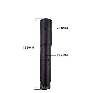 SENQI Bike Stem φ22.2mm/25.4mm 28.6mm 160mm Aluminium Alloy Bicycle Stem Riser Handlebar Riser Bar Clamp Bike Stem Extender for Road Mountain Bike