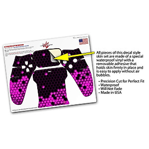 WraptorSkinz Skin Wrap compatible with Sony PS5 DualSense Controller HEX Hot Pink (CONTROLLER NOT INCLUDED)