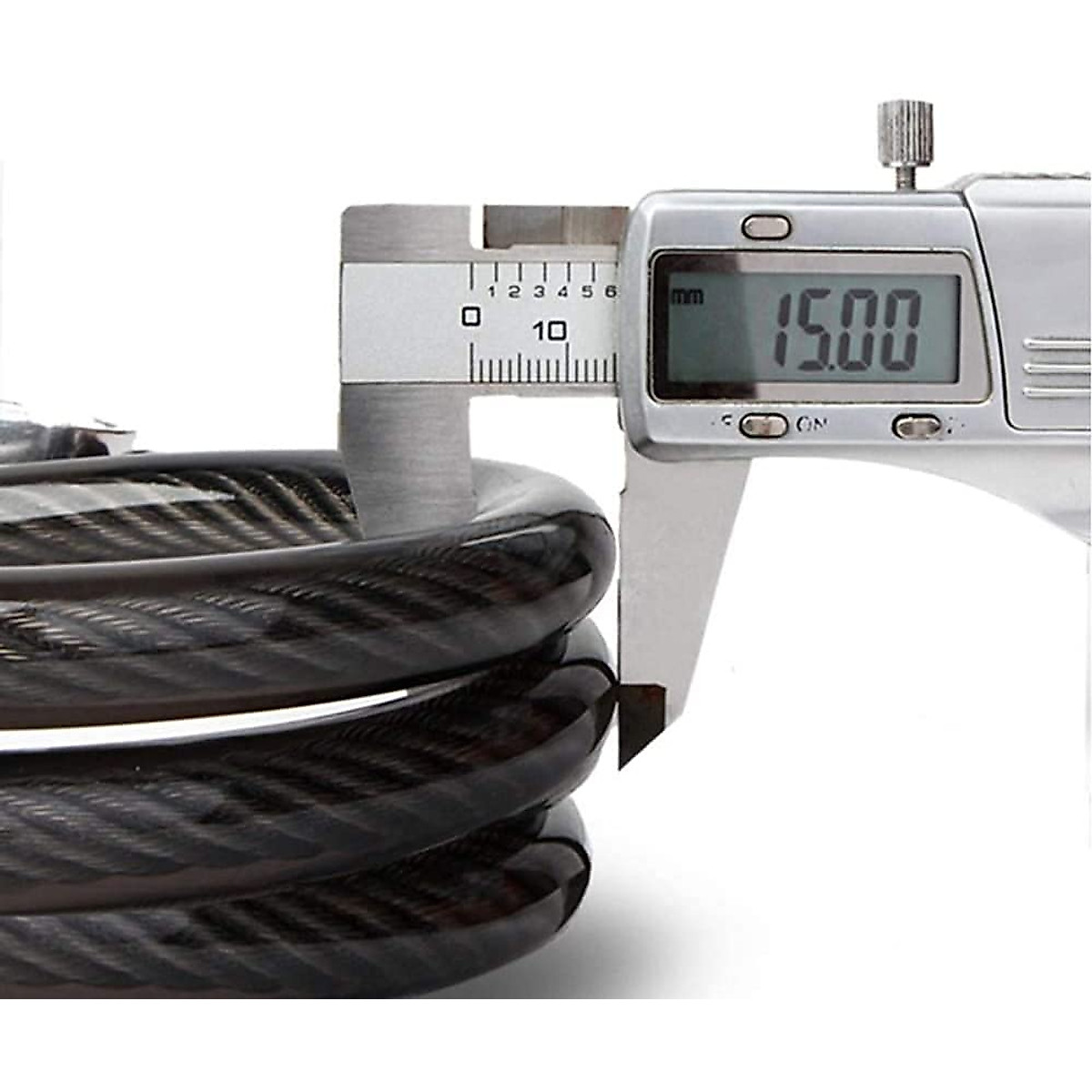 Steel Cable Lock Bicycle Lock Anti-Theft Lock, Alloy Steel Lock, 80Cm Long, Suitable for Mountain Bikes, Motorcycles, Electric Cars, Gates