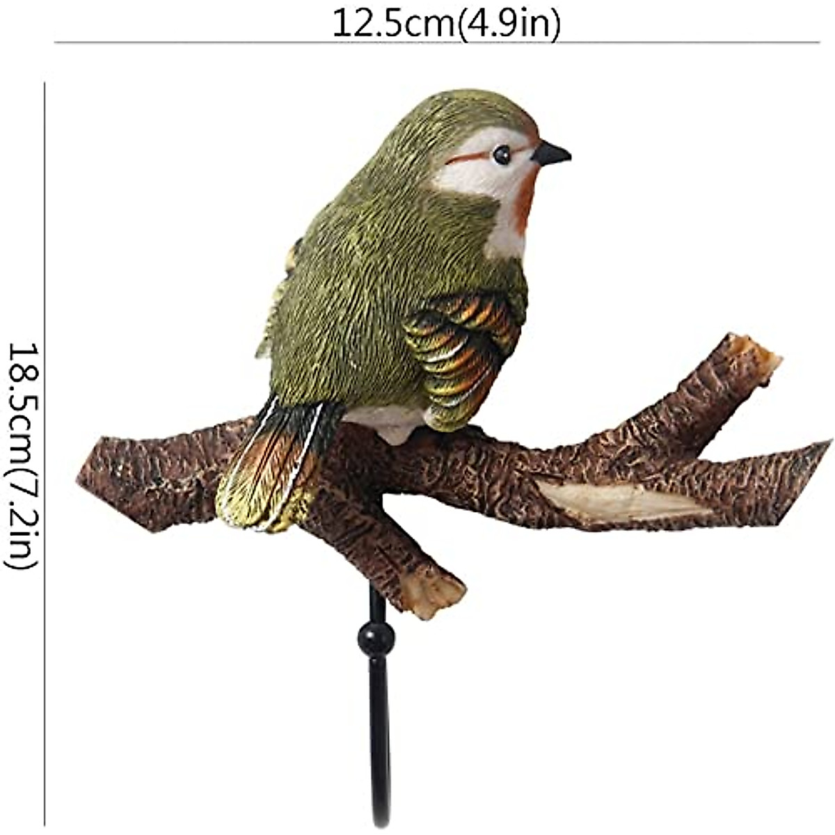 WNESY Wall-Mounted Coat Rack Bird Decoration Hook Modern European-Style Living Room Wall Coat Rack Room Creative Coat Hook Wall-Mounted Coat Hook-E