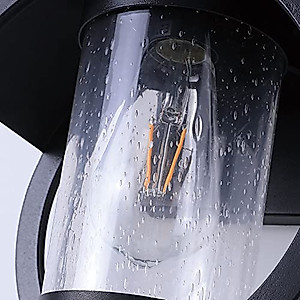 MENZEL Wall Sconces, Outdoor Wall Mount Light Exterior Lantern Fixtures Wall Sconce, Waterproof Porch Light Fixtures Wall Mount for Entryway Garage