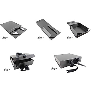 Oh Baby Shower Box with Ribbon & Magnetic Closure - Doubles as Baby Keepsake Boxes with Lids - 12 x 12 x 6 in. Light Pink or Blue Baby Boxes for Baby Shower with 'Oh Baby' in White MJ Green Events