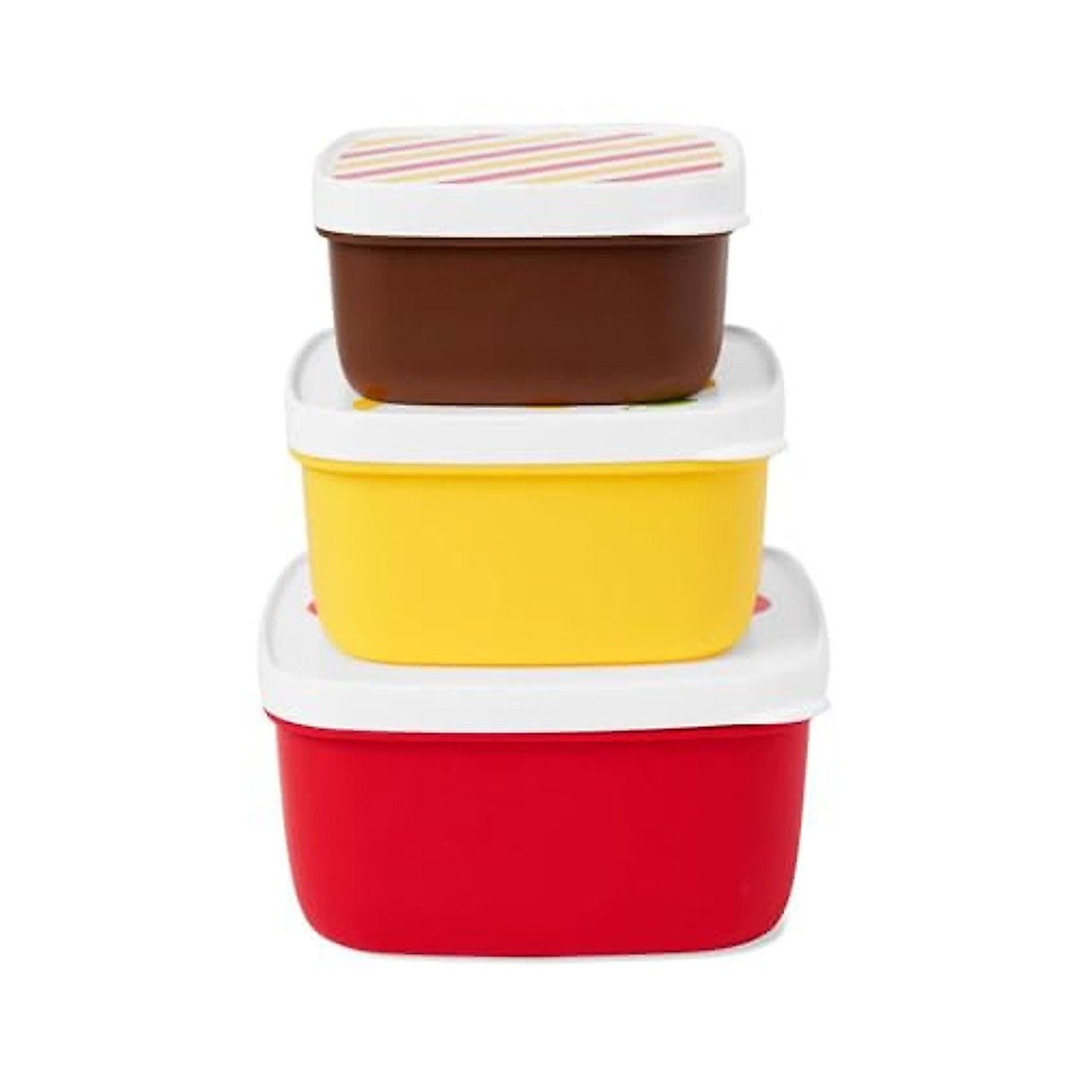 Skip Hop Toddler Snack Container Set, Zoo Snack Box Set, Monkey, 3 Pack