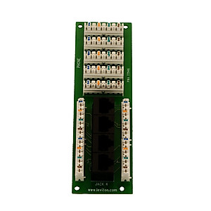 Leviton 47609-4DP 1 X 4 COMBO PHONE/DATA BOARD