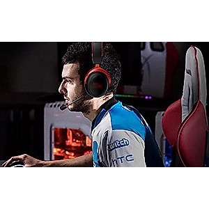 Microphone Replacement for Kingston HyperX Cloud II Wireless Gaming Headset, Detachable Mic Boom with LED Mute Indicator on PC PS5 PS4 Xbox Series X/S