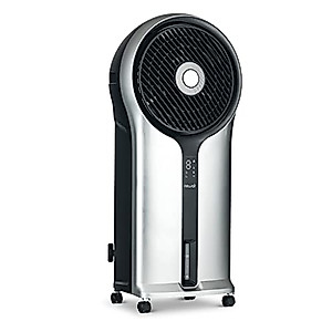 Newair Evaporative Cooler 470 CFM250 sq. ft. Freestanding Home Air Cooler 3 Fan Speeds 1.45 Gallon Water Tank, Silver Easy Glide Wheels Remote Control Included