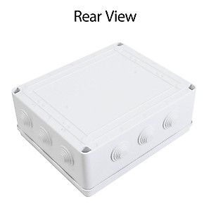 LeMotech ABS Plastic Dustproof Waterproof IP65 Junction Box Universal Electrical Project Enclosure White 11.8 x 9.8 x 4.7 inch (300 x 250 x 120 mm)