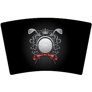 Mugzie Best Golfer Travel Mug with Insulated Wetsuit Cover, 16 oz, Black