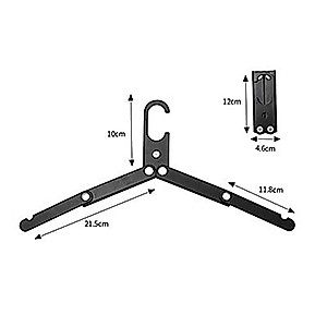 YASEZ Convenient Clothing Hanger Groove Design Hanger Rack Folding Dry Clothes Heavy Duty Clothing Hanger (Color : D, Size : 21.5cm x 21.5cm x 10cm)
