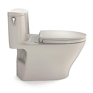 TOTO TMS642124CEFG12 Nexus 1.28 GPF One Piece Elongated Chair Height Toilet with Tornado Flush Technology - Seat Included Sedona Beige