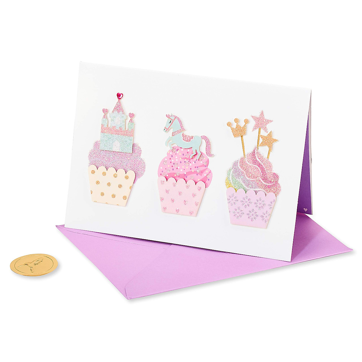 Papyrus Birthday Card for Girl (Sweet, Fun, and Sparkly)