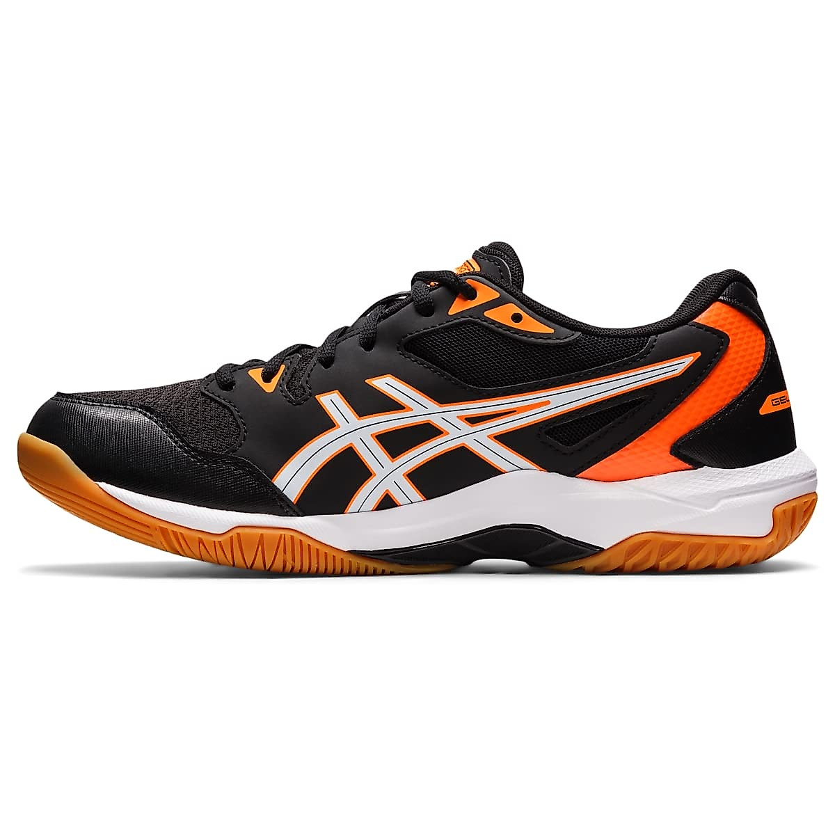 ASICS Men's Gel-Rocket 10 Volleyball Shoes, 7, Black/Shocking Orange