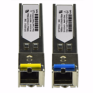 Durable 2PCS 1.25G Single-Mode Fiber SC Simplex Connector 1000BASE BiDi 1310nm/1550nm 3km SFP Transceiver Module SFP-BX03-D