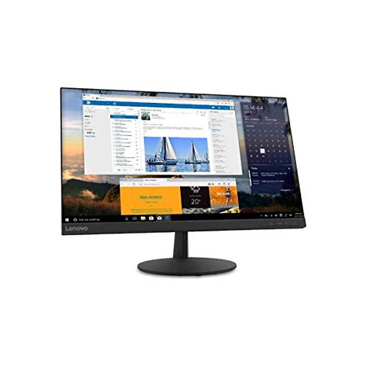 Lenovo L24q-30 23.8-inch QHD (2560 x 1440) LED Backlit IPS Monitor, FreeSync, Widescreen, 3-Side Narrow Bezels, 75Hz, 4ms, HDMI, DP, Title, VESA Mount