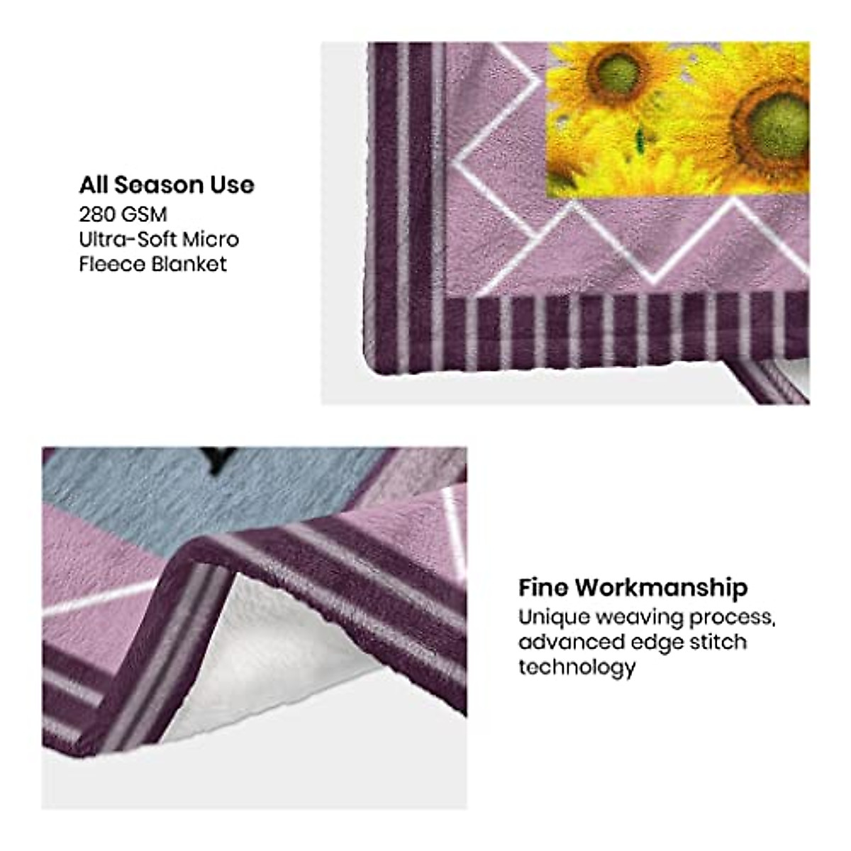 Quilazy Mothers Day Sister in Law Gifts for Sister in Law, Sister in Law Birthday Gifts, Gift for Sister in Law, Sister in Law Wedding Mother's Day Birthday Gift for Sister in Law Blanket 60"x 50"